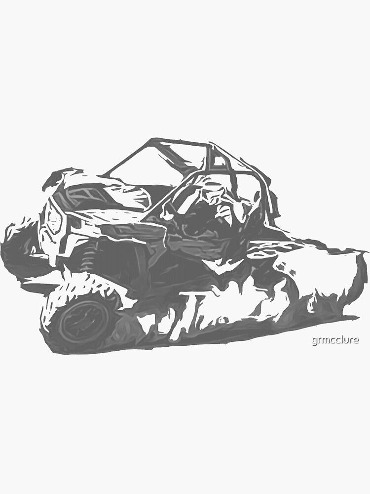 "RZR utv rzr outline graphic" Sticker for Sale by grmcclure | Redbubble