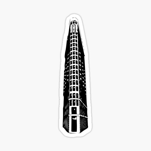 "Flatiron - Archi-Type" Sticker for Sale by trimtab | Redbubble