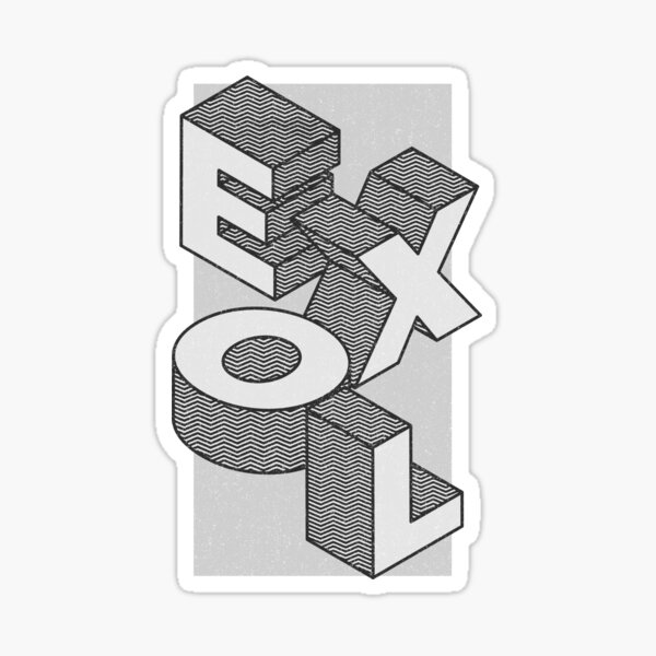 "Exo ExoL" Sticker for Sale by arorar | Redbubble