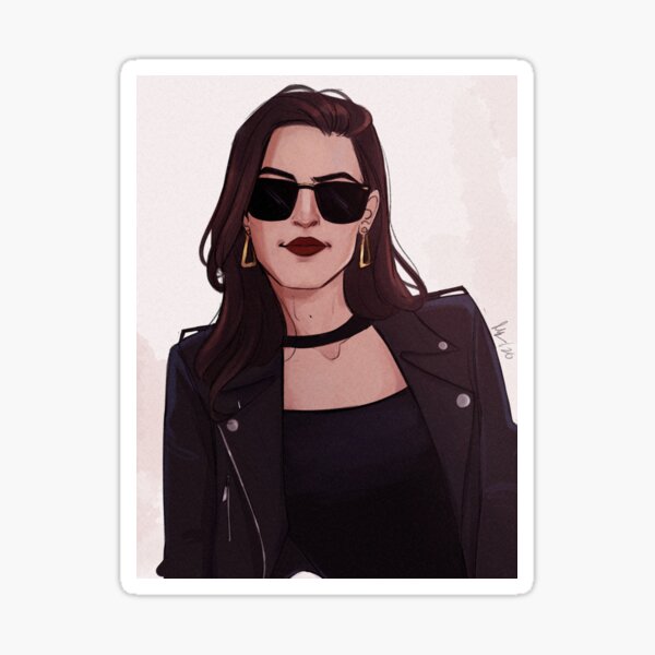 "lena luthor in a leather jacket" Sticker for Sale by lisarobles81 ...