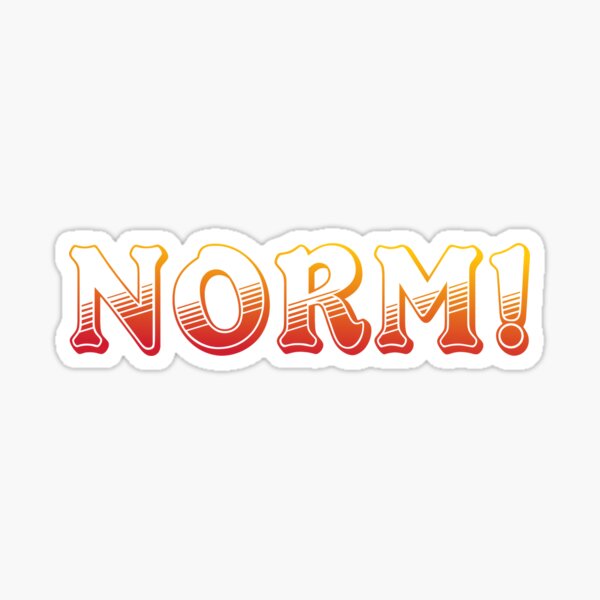"NORM! Cheers 1982 sitcom " Sticker for Sale by connelly17 | Redbubble