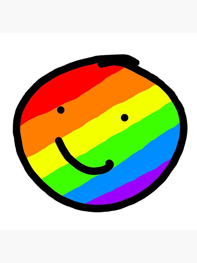 "LGBTQ Pride Smiley Face" Photographic Print by BOLTshop | Redbubble