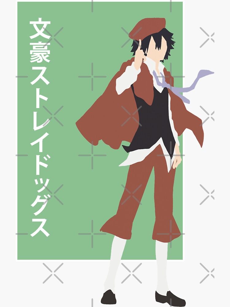 "Ranpo Edogawa from Bungo Stray Dogs" Sticker for Sale by VintageAnime ...
