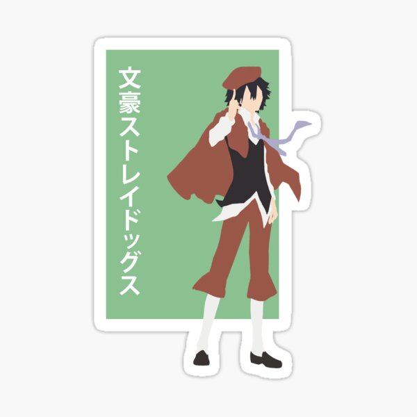 "Ranpo Edogawa from Bungo Stray Dogs" Sticker for Sale by VintageAnime ...