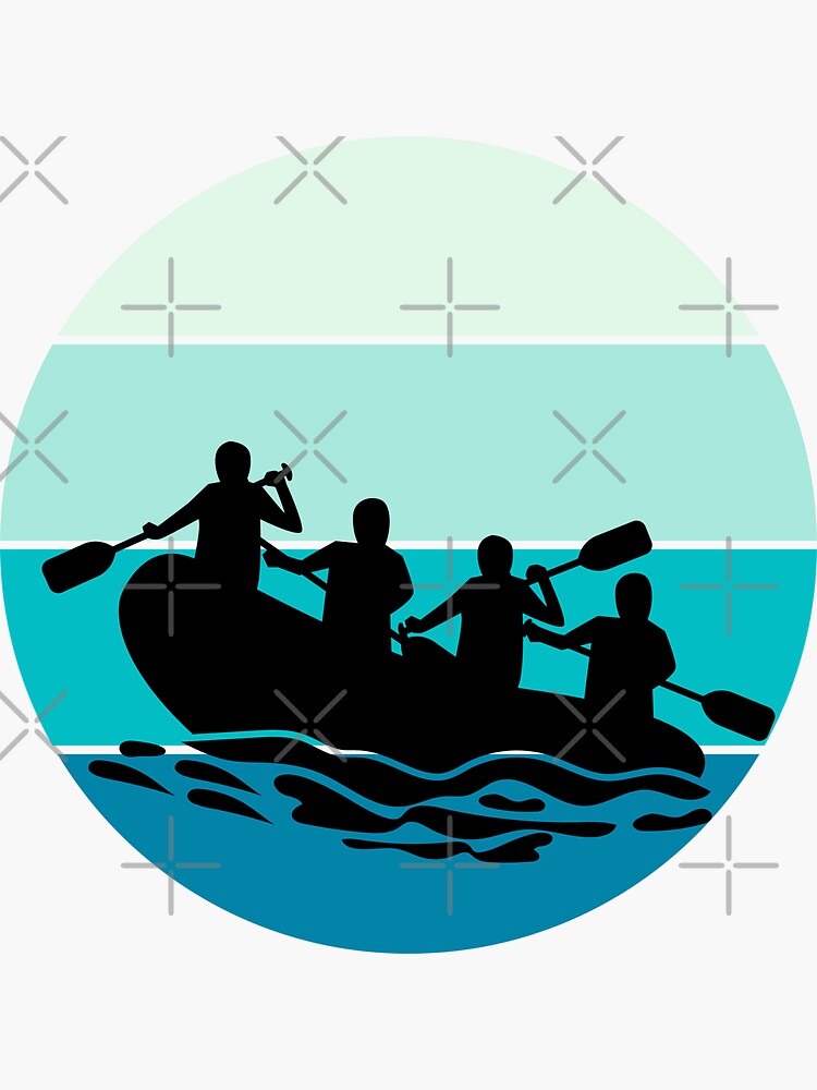 "Rafting Team Raft Rafter River Paddle Gift" Sticker for Sale by TastefulTees | Redbubble