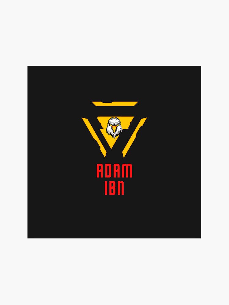 "Adam logo" Sticker for Sale by Adamibn1 | Redbubble