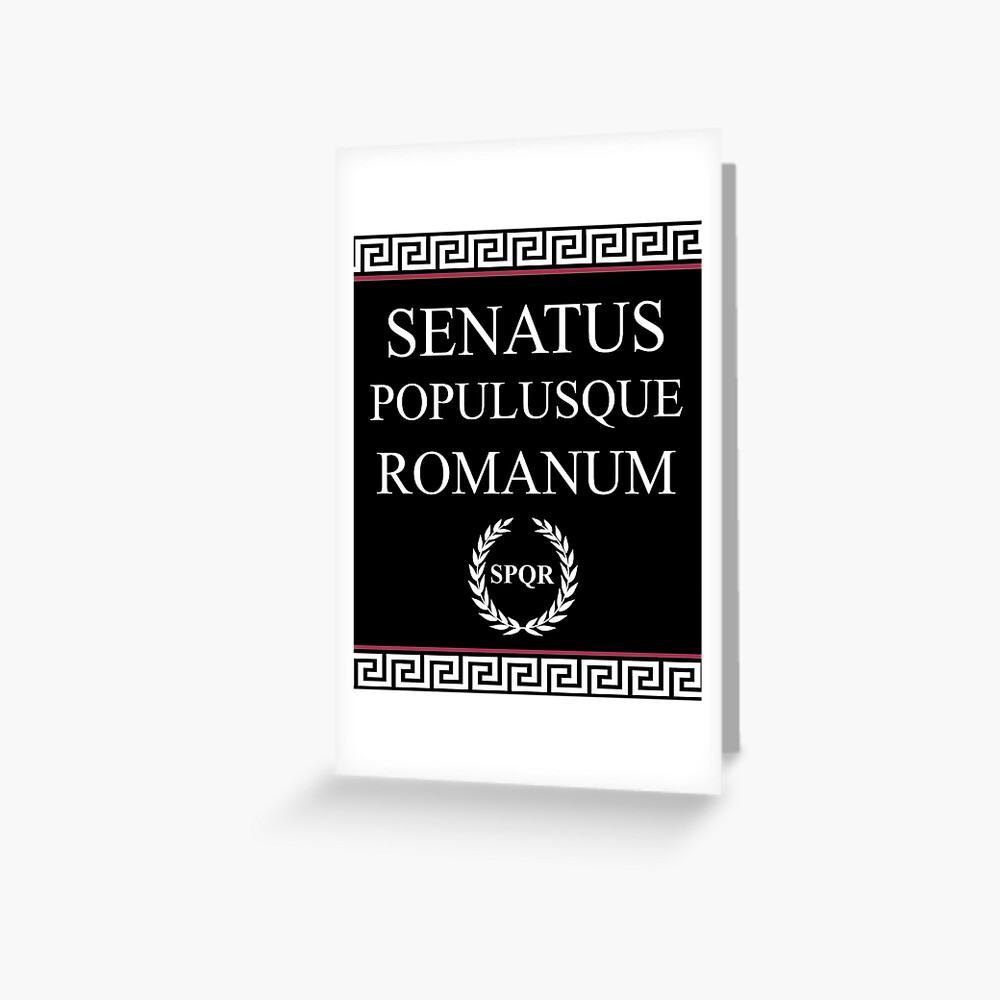 Tarjetas de felicitación «Senatus Populusque Romanum SPQR Símbolo de la ...