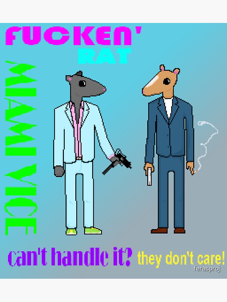 "ratline miami meme text" Sticker for Sale by ferasproj | Redbubble