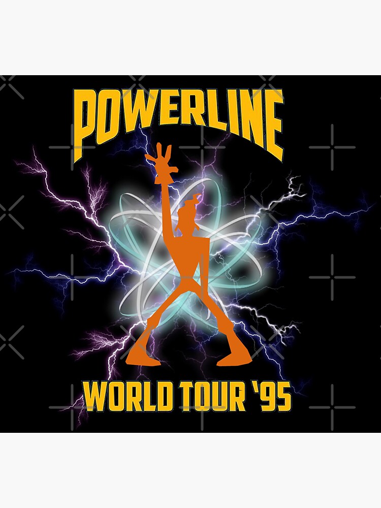 "Powerline style!" Sticker for Sale by DLPCharacterLiv | Redbubble
