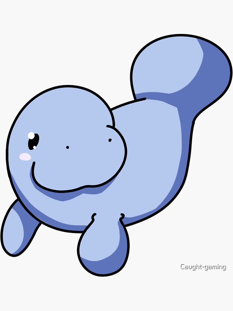 "Chibi Manatee!" Sticker for Sale by Caught-gaming | Redbubble