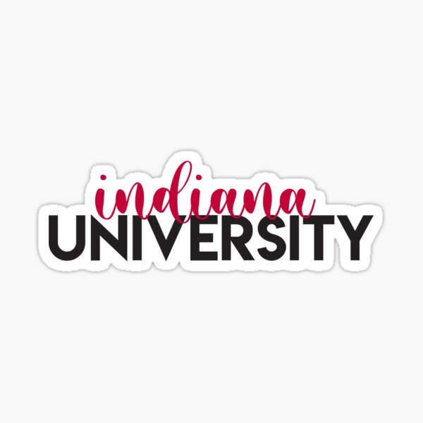 "Indiana University Sticker" Sticker by madru22 | Redbubble