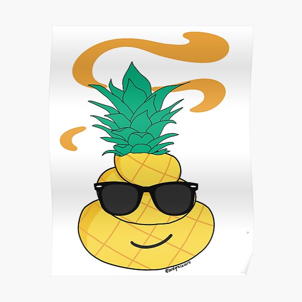 "Pineapple Poop emoji- Custom " Poster for Sale by LordGraceArt | Redbubble