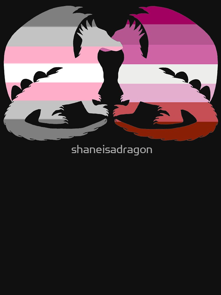 "Lesbian Demigirl Pride Dragons" T-shirt for Sale by shaneisadragon ...