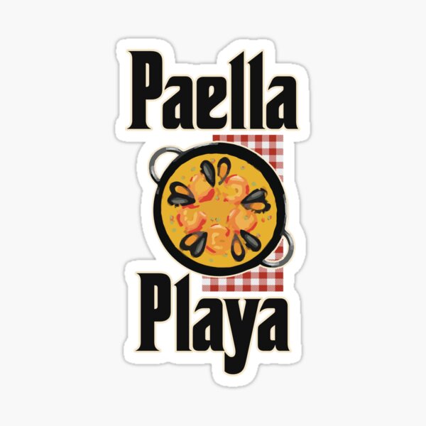 "Paella Playa - Chefs Kiss Approved" Sticker for Sale by Numero14 ...
