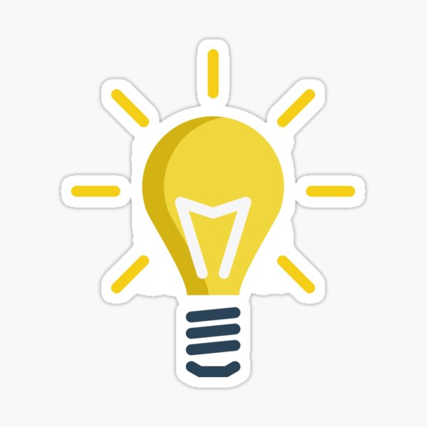 "Light Bulb" Sticker by Samuelvb | Redbubble