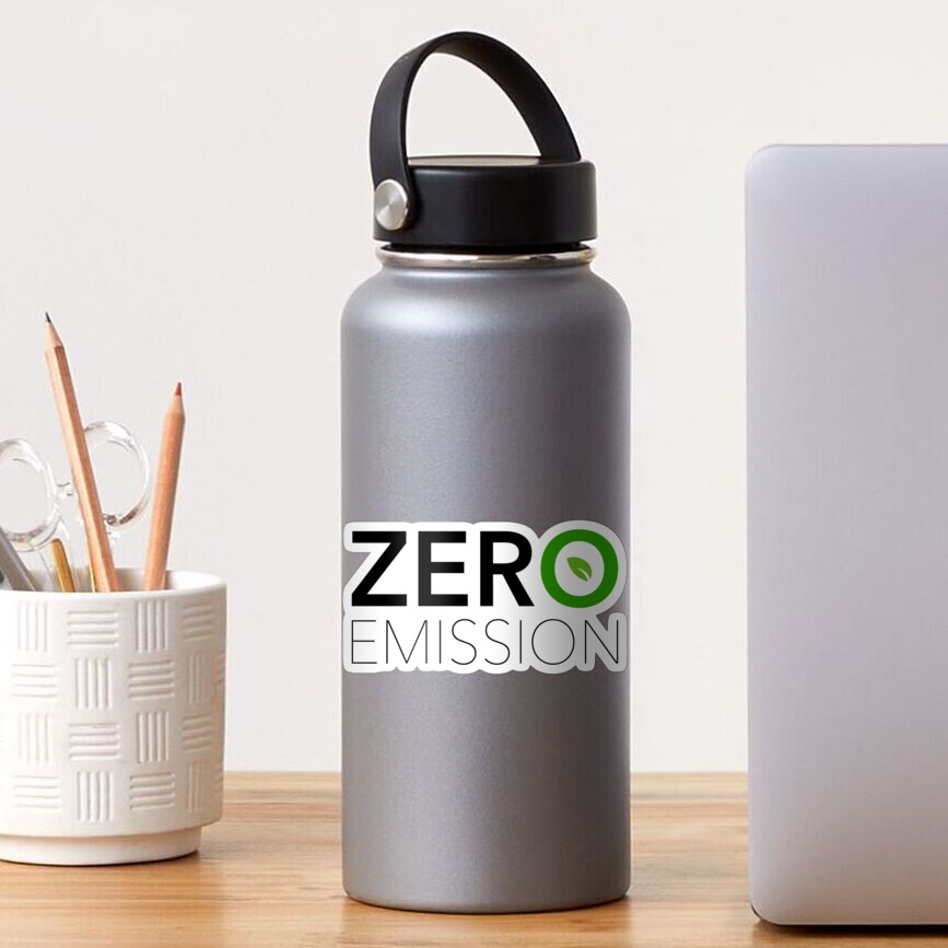 "Zero Emission" Sticker for Sale by Mazouk | Redbubble