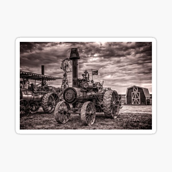 "Russell Steam Traction Engine Toned" Sticker for Sale by Shellyg61 ...