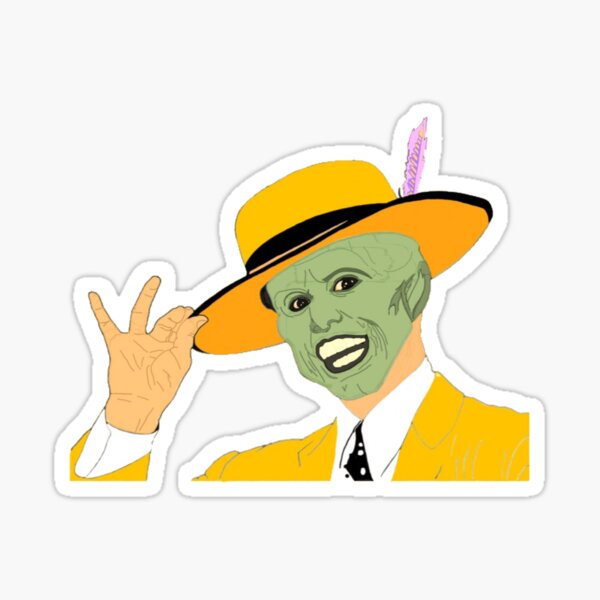 "The Mask (Jim Carrey)" Sticker for Sale by xsparemex | Redbubble