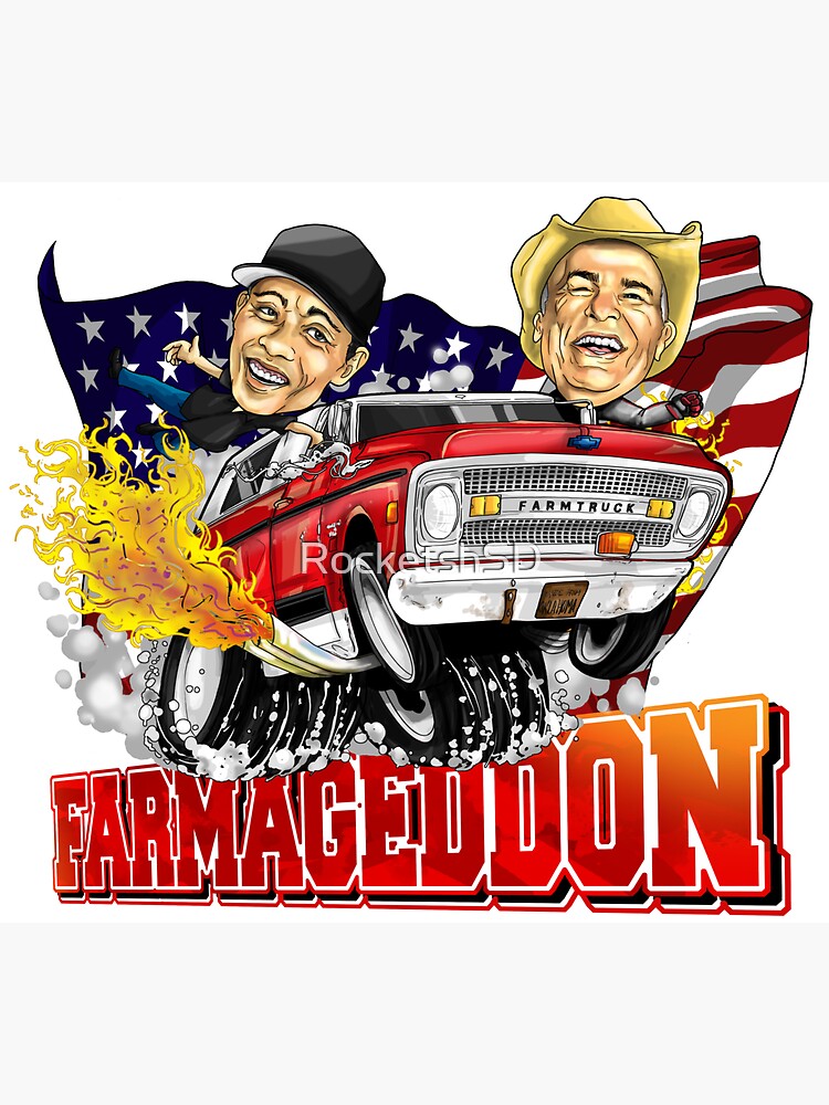 "Farmageddon Ready to Rock and Roll" Sticker for Sale by RocketshSD ...