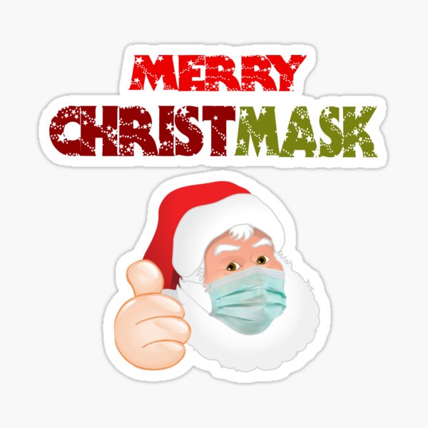"Merry Christmas Funny - Christ-Mask" Sticker for Sale by jass-boutique ...