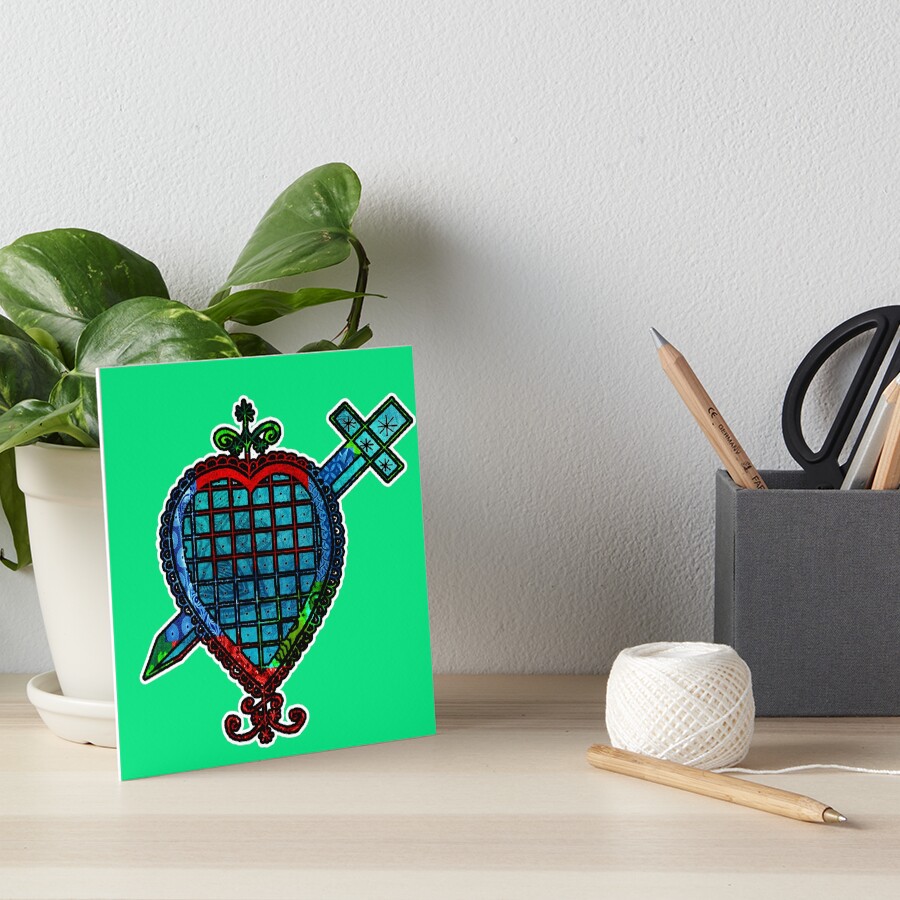 "Erzulie Dantor Veve Sigil" Art Board Print by artbyomega | Redbubble