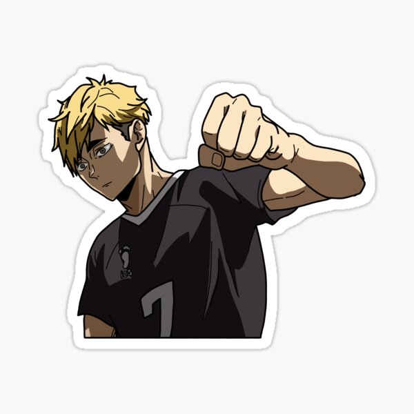 "Miya Atsumu Total Silence (Color) | Haikyuu!! Sticker" Sticker for ...