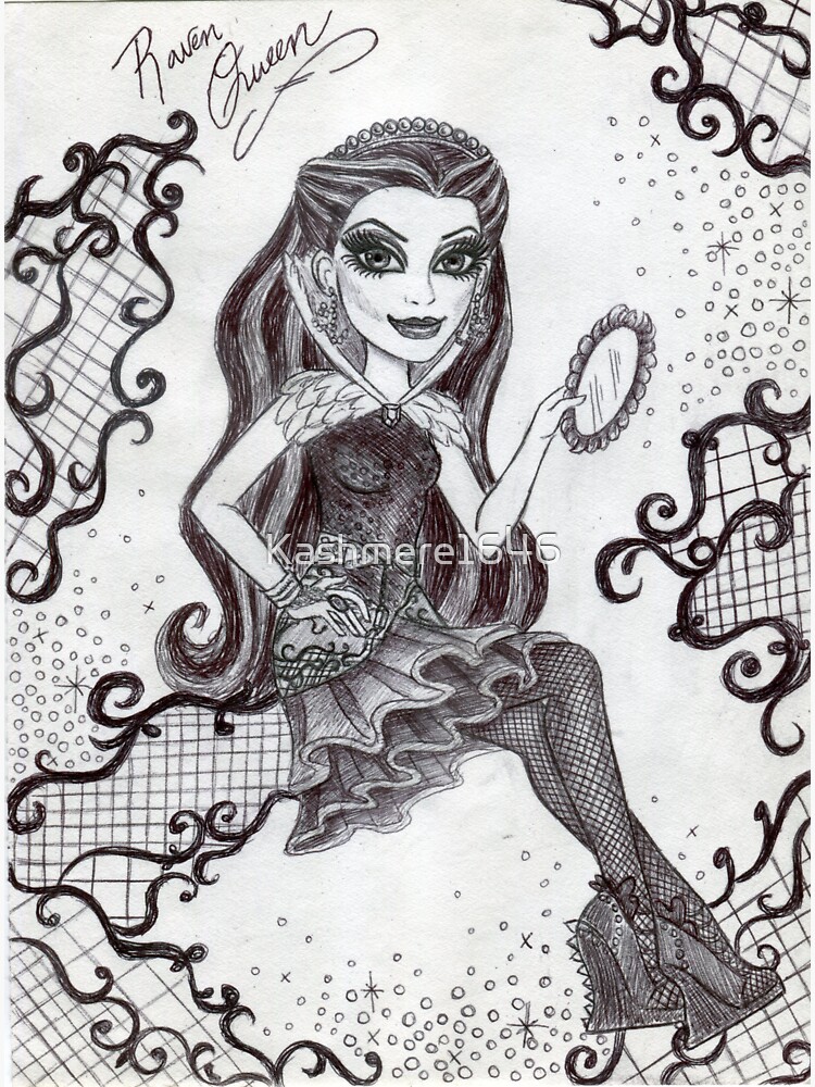 "Iconic Raven Queen" Sticker by Kashmere1646 | Redbubble