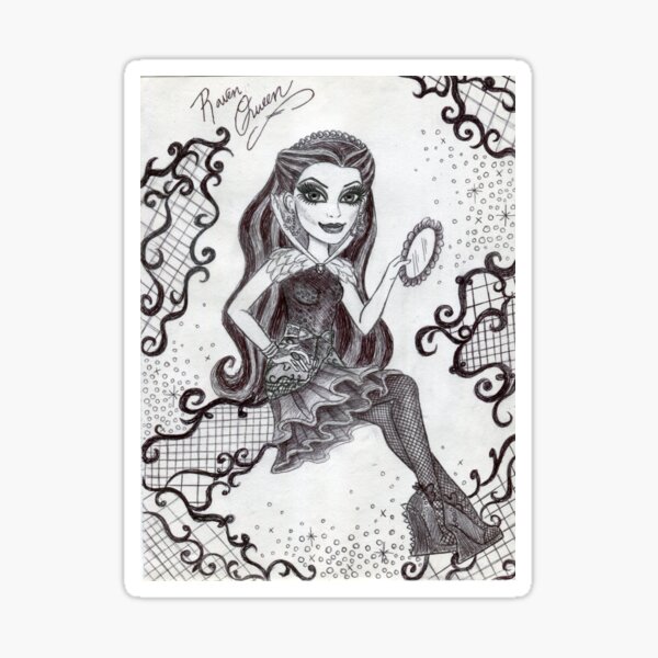 "Iconic Raven Queen" Sticker by Kashmere1646 | Redbubble
