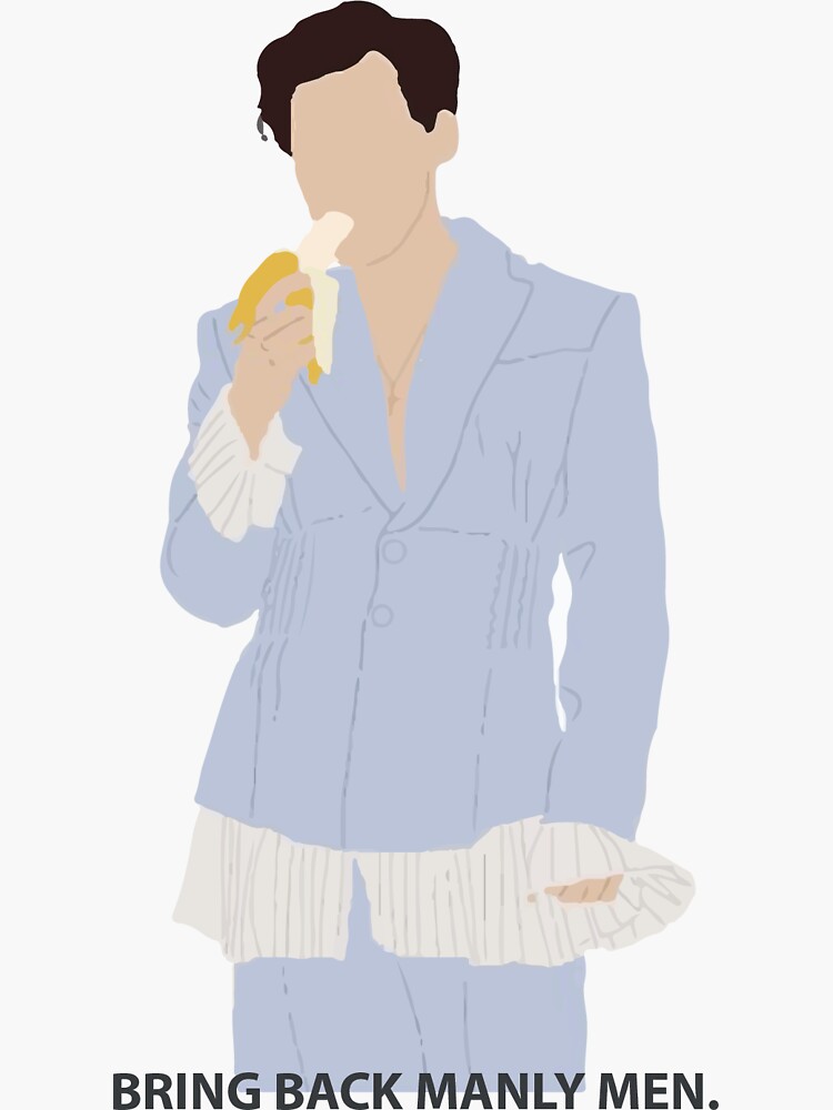 "Bring Back Manly Men" Sticker for Sale by ERB27 | Redbubble