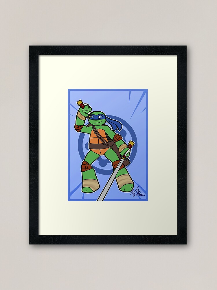 "TMNT 2012 - Leo" Framed Art Print for Sale by TMNT-Raph-fan | Redbubble