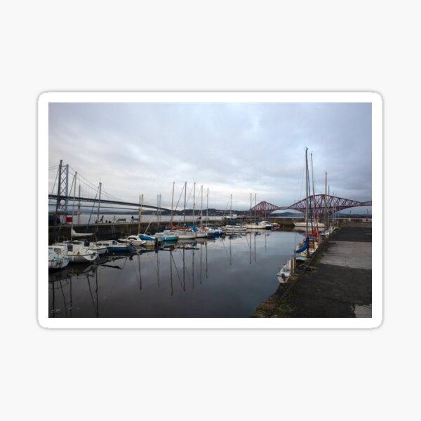 "Queensferry Harbour and Bridges" Sticker by tomg | Redbubble