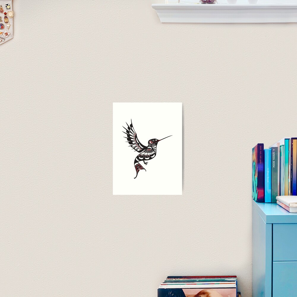 "Pacific Northwest Hummingbird native american salish formline art ...