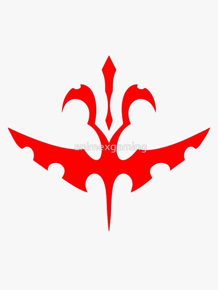 Pegatina «Code Geass Logo Lelouch vi Ilustración de los ojos de ...