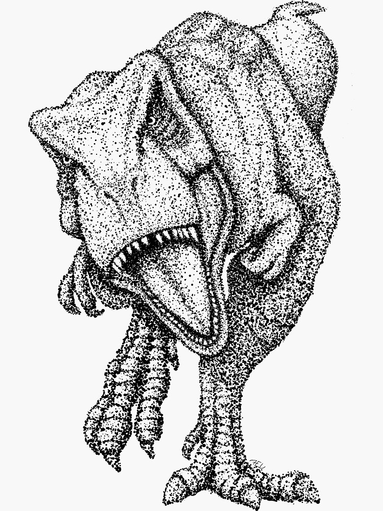 "Grumposaurus Rex" Sticker by AelArtist | Redbubble