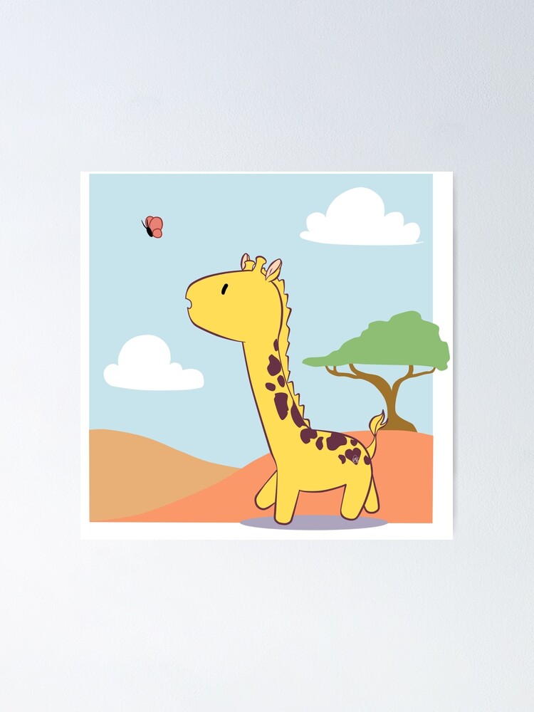"Jirafa Chibi" Poster by Cris-ElfaOscura | Redbubble