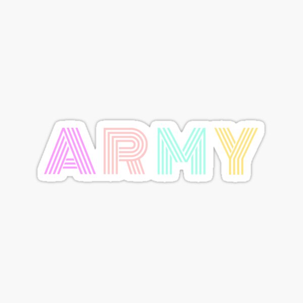 "BTS Army " Sticker for Sale by sarahtahseen | Redbubble