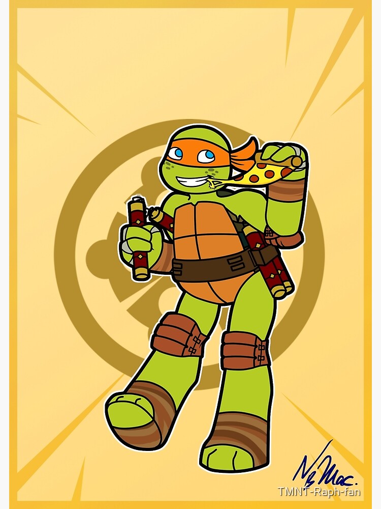 "TMNT 2012 - Mikey" Art Print by TMNT-Raph-fan | Redbubble