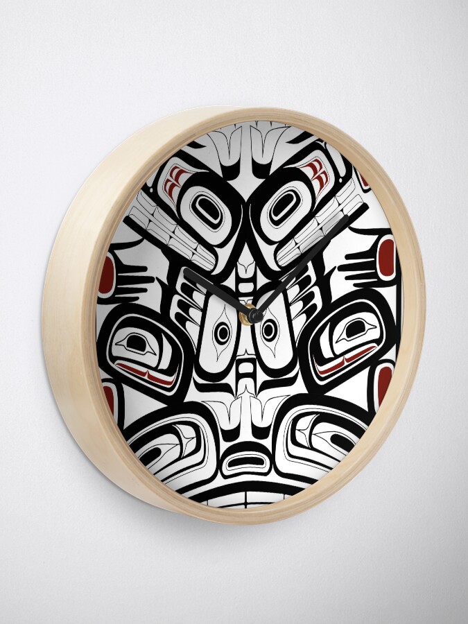 "Pacific Northwest Orca Raven Bear totem Formline Hiada Salish style ...