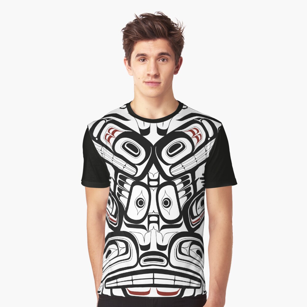 "Pacific Northwest Orca Raven Bear totem Formline Hiada Salish style ...