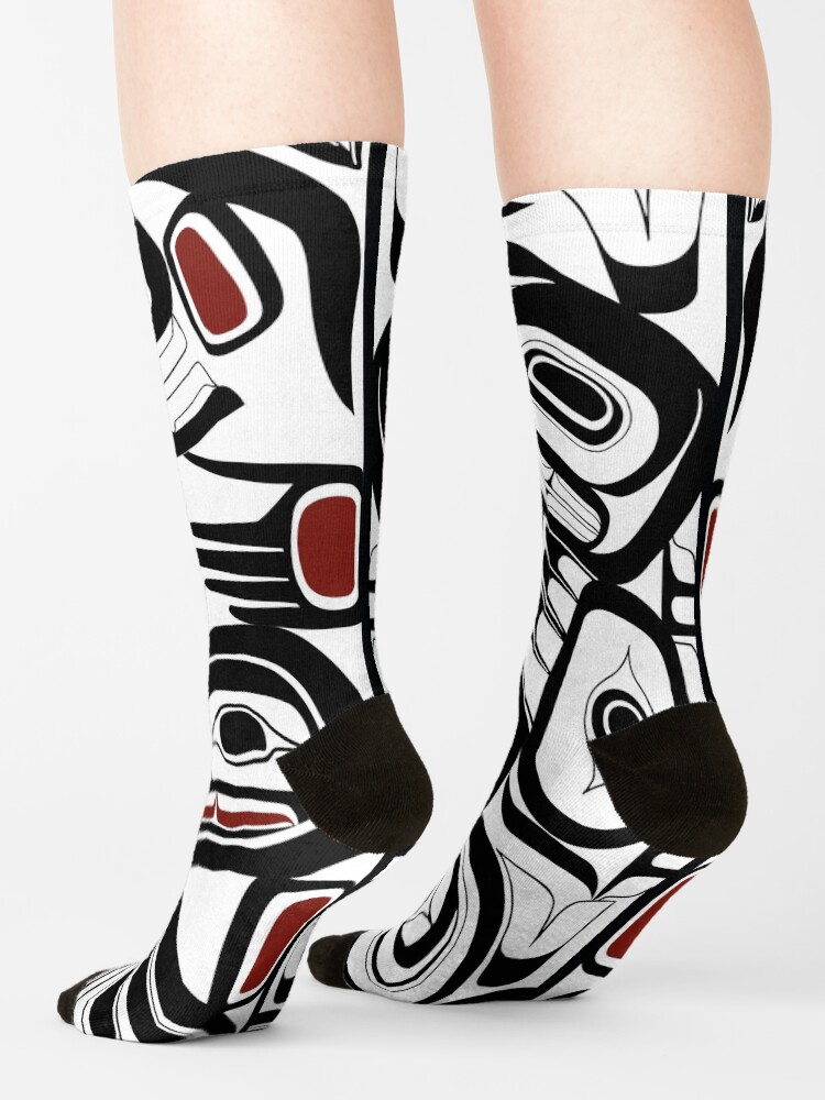 "Pacific Northwest Orca Raven Bear totem Formline Hiada Salish style ...