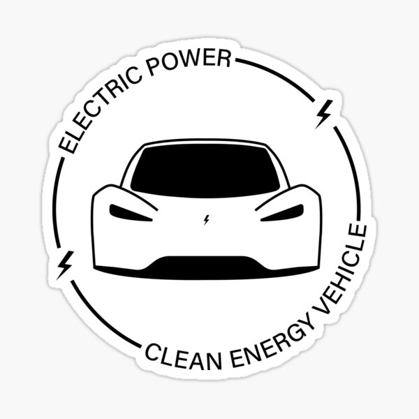"EV Sports Car Logo" Sticker for Sale by 718Raindeer | Redbubble