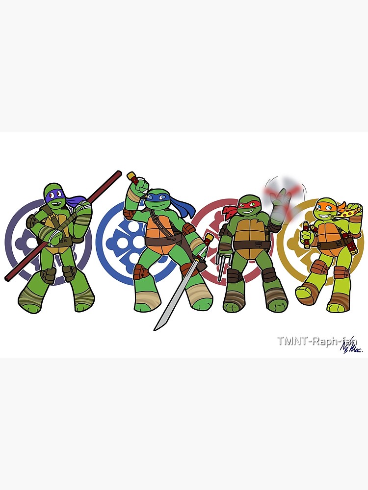 "TMNT 2012 - Brothers" Art Print for Sale by TMNT-Raph-fan | Redbubble