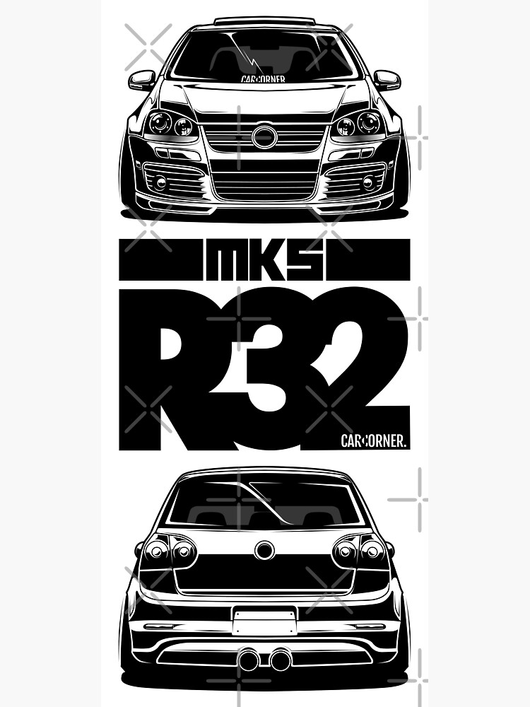 "German R32 MK5 - CarCorner" Poster by Car-Corner | Redbubble