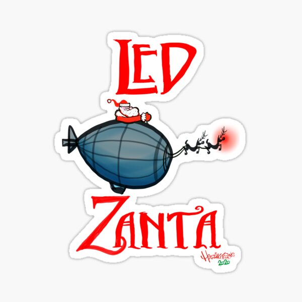 "Led Zanta! Led Zeppelin fan Santa ditched his sleigh for a cool ...