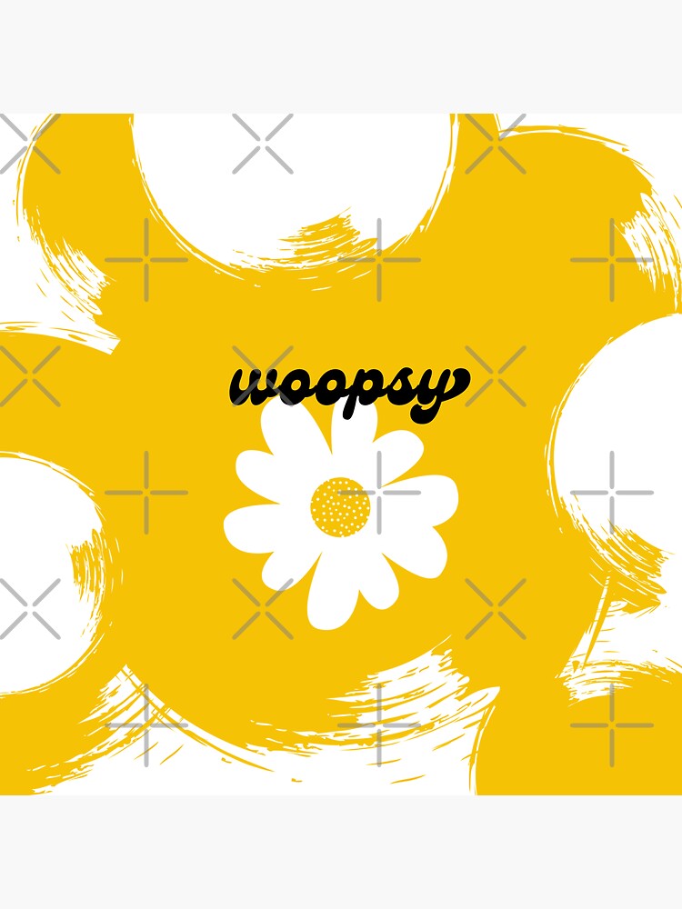 "Woopsy Daisy" Sticker for Sale by fontspree | Redbubble