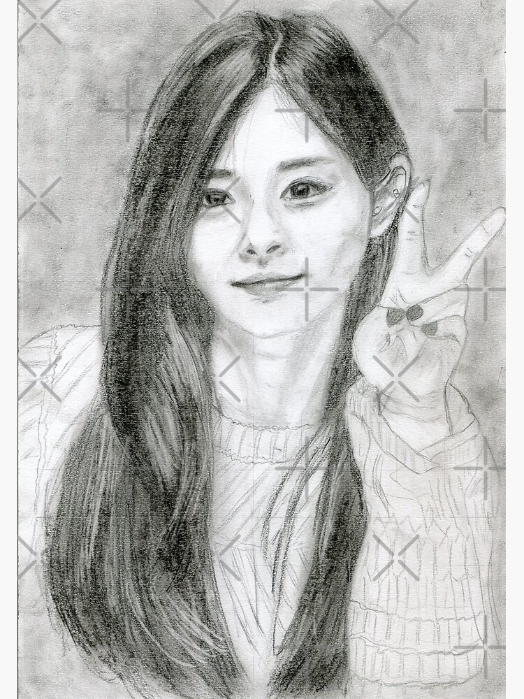 "Realistic Tzuyu Drawing Art -- Tzu yu Graphite Pencil" Art Print by ...