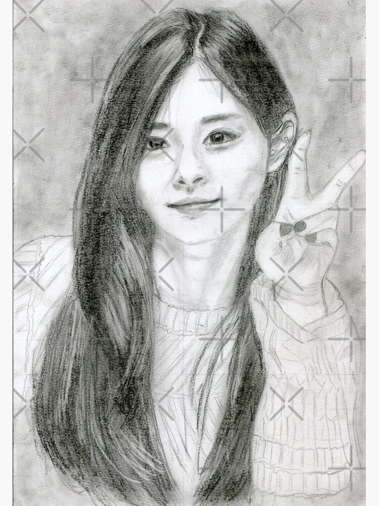 Pegatina «Realista Tzuyu Dibujo De Arte - Tzu yu Lápiz De Grafito» de ...