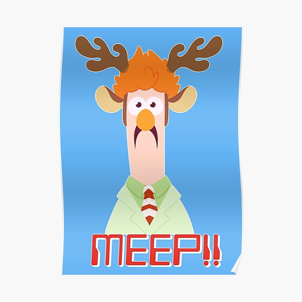 "Meep Meep!" Poster by FrankenPup | Redbubble