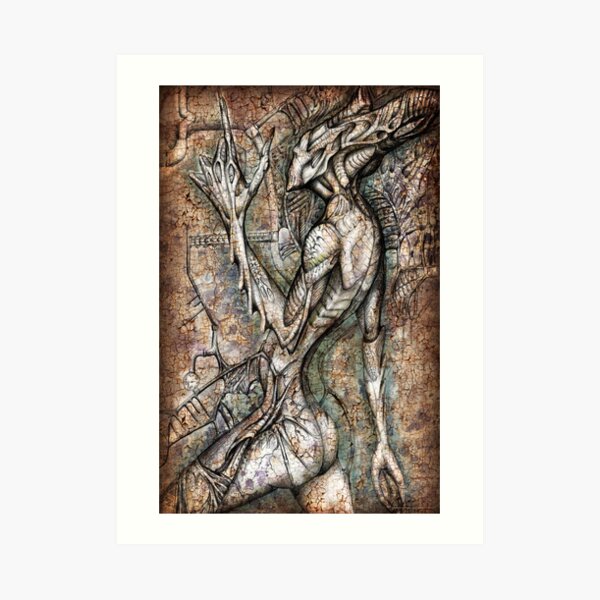 "Humanoid 01 by Landron Artifacts" Art Print by landronart | Redbubble