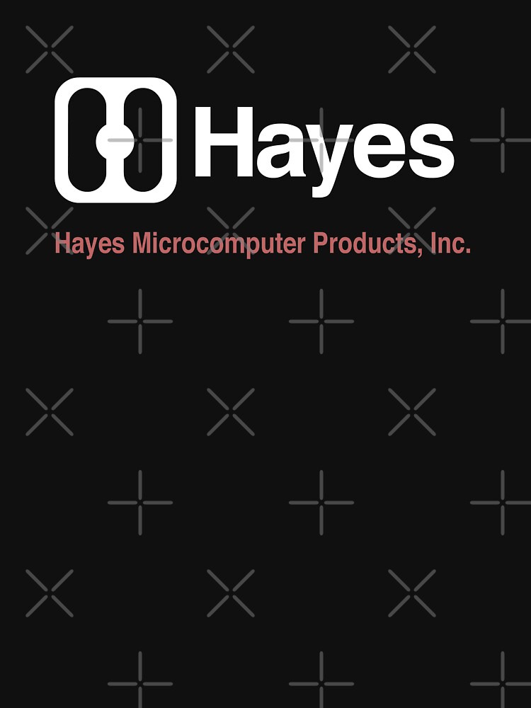 "Hayes Microcomputer Products Logo" T-shirt for Sale by Abandon-Wear ...